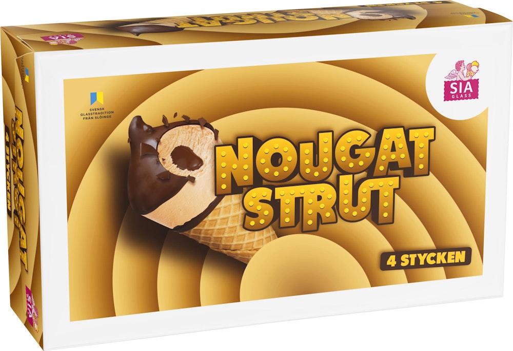 Glasstrut Nougat 4 P Sia Glass 4 St Mathem