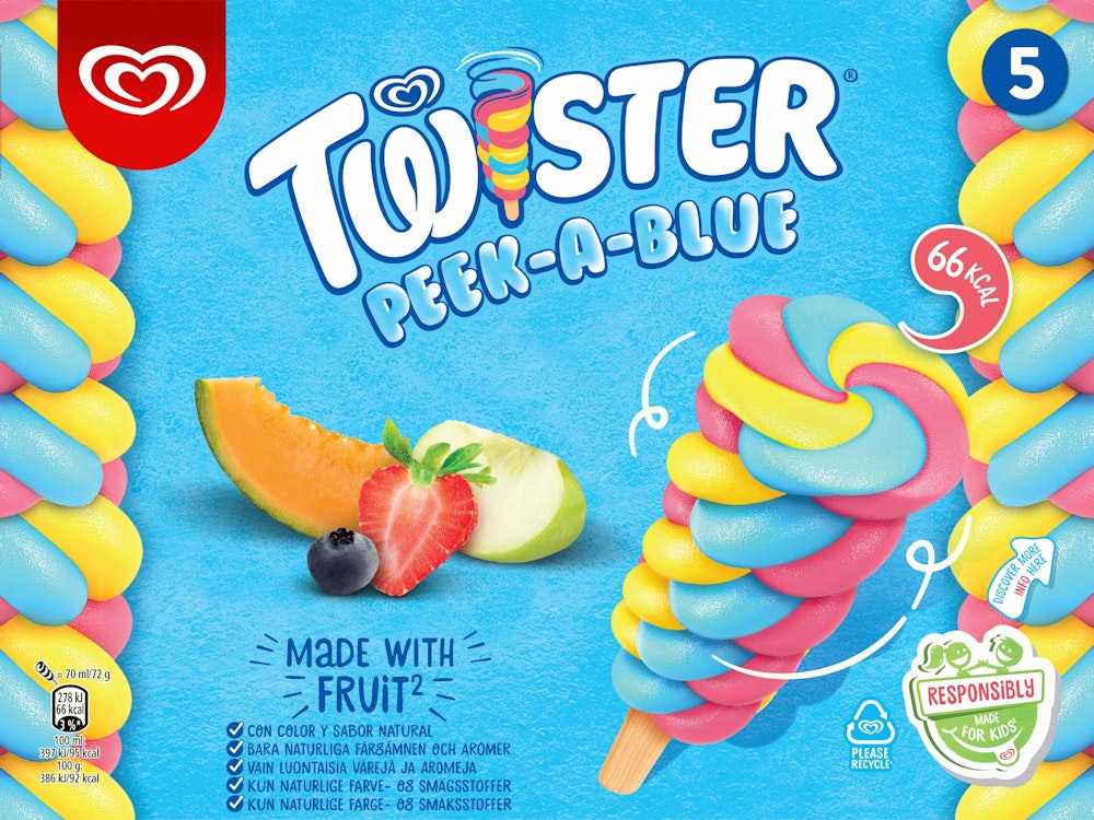 Twister Glass Peek A Blue 5 P Gb Glace Mathem