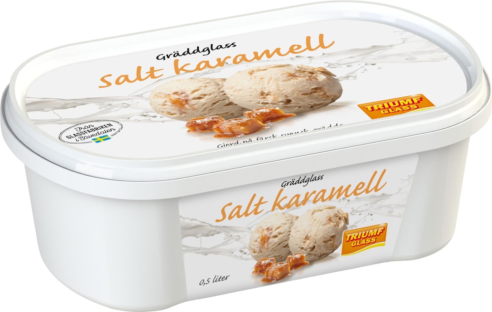 Gräddglass Salt Karamell 500ml Triumf Glass Mathem