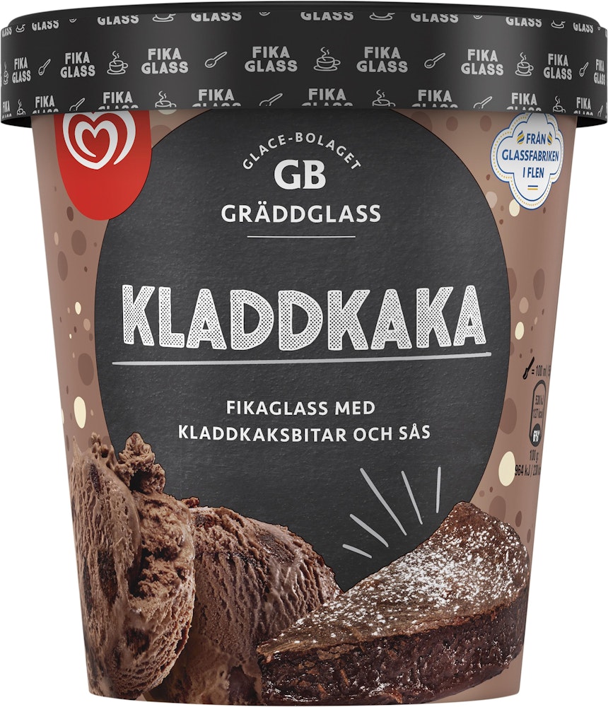 Glass Kladdkaka Gb Gräddglass Mathem